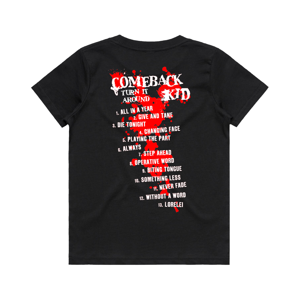 Kid's Splatter Tee – Comeback Kid US/Worldwide Store